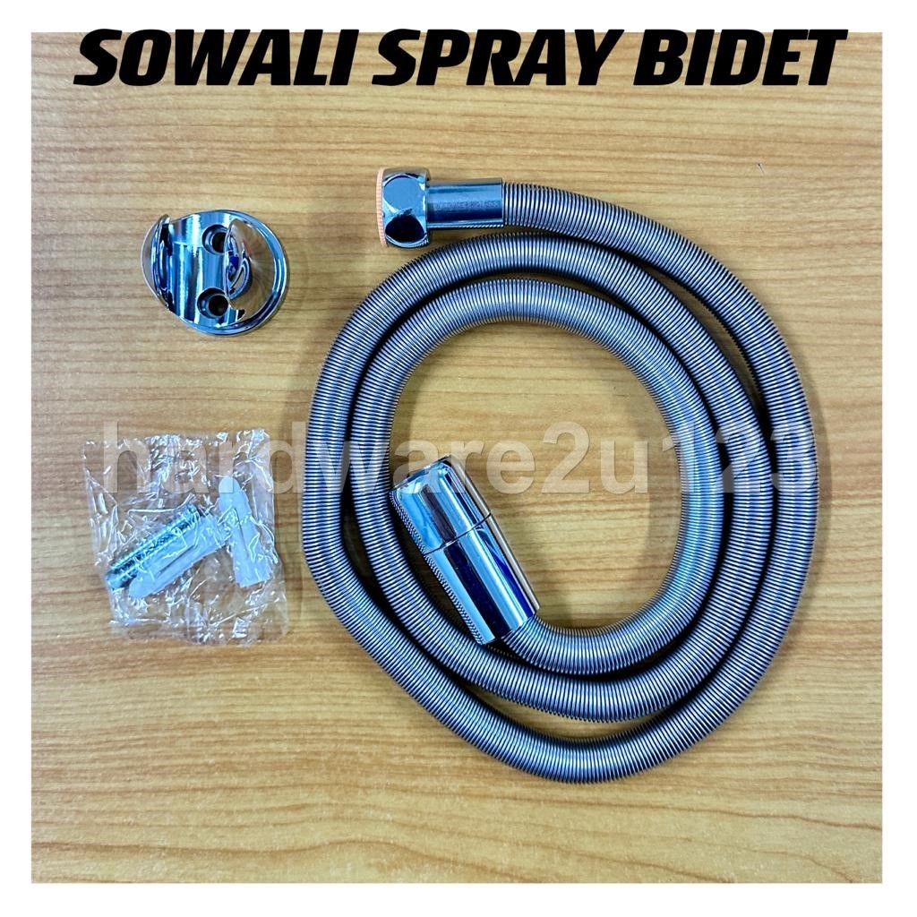 Sowali High Pressure Toilet Spray Water Bidet Faucet Tap with Flexible ...