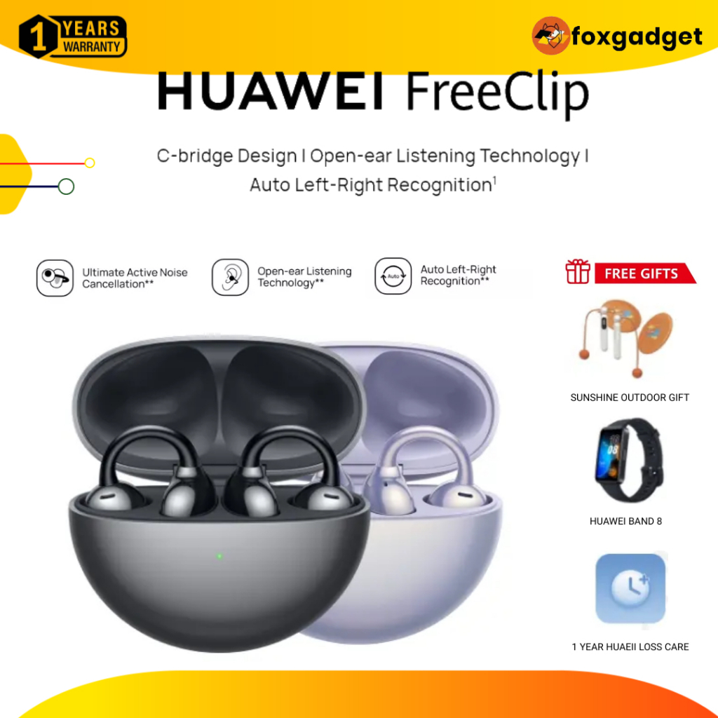 HUAWEI FreeClip | Open-ear Listening | Groundbreaking Aesthetic Design ...