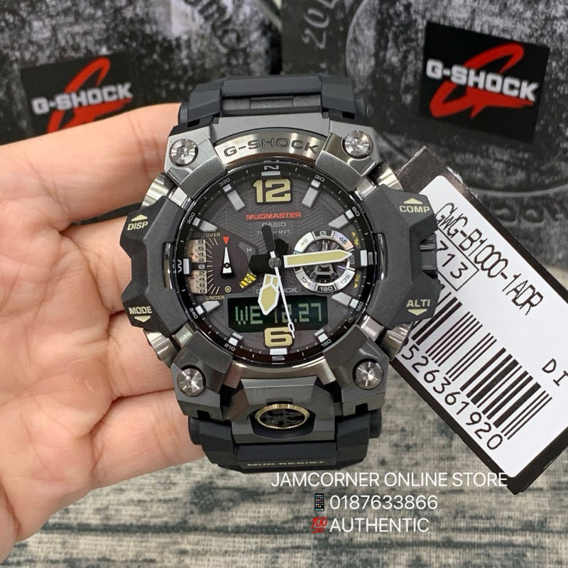 ASIA SET 100% ORIGINAL CASIO G-SHOCK MUDMASTER GWG-B1000-1A4 red maaroon/GWG-B1000-3A green /GWG ...