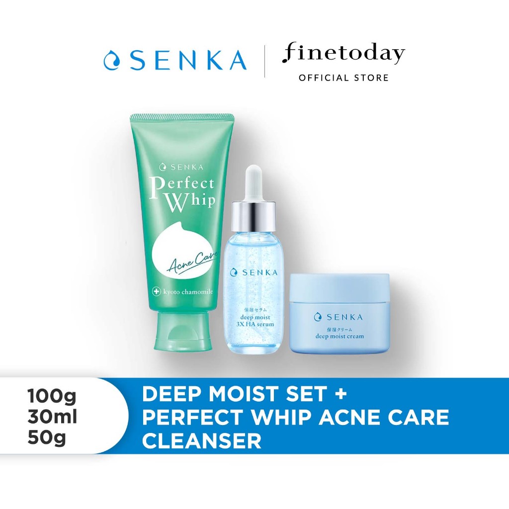 [BUNDLE]Senka Deep Moist Set + Senka Perfect Whip Acne Care Cleanser ...