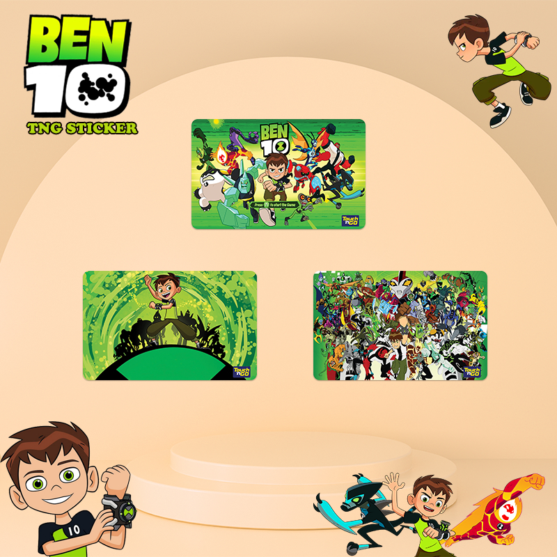 Ben 10 TNG Sticker - Tng Touch N Go Sticker/Bank Card Sticker Cover ...