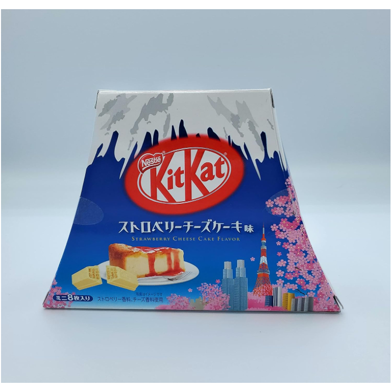 Nestlé Japan KKT KitKat Mini Strawberry Cheesecake Flavor Mt. Fuji Pack ...