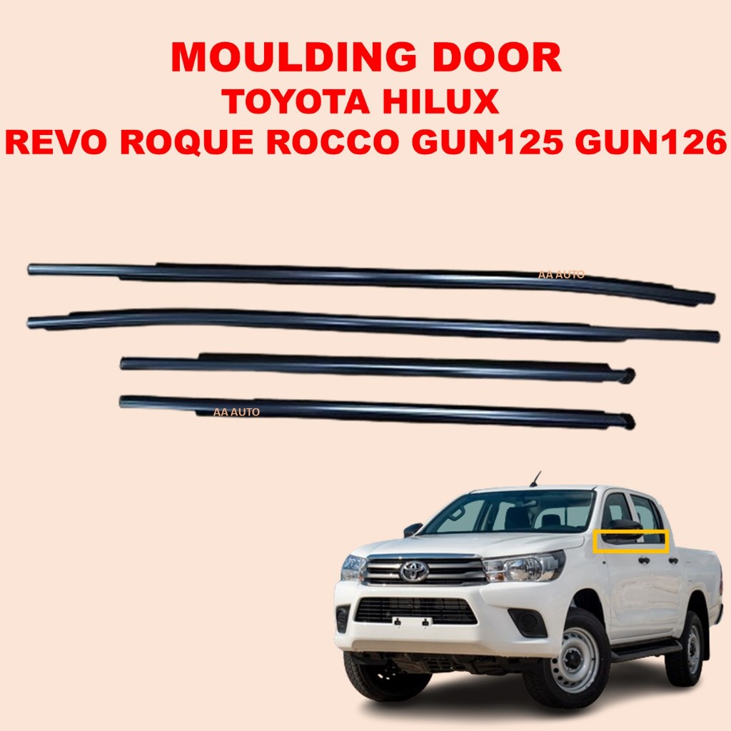 ORIGINAL TOYOTA HILUX REVO ROQUE ROCCO GUN125 GUN126 CHROME DOOR ...