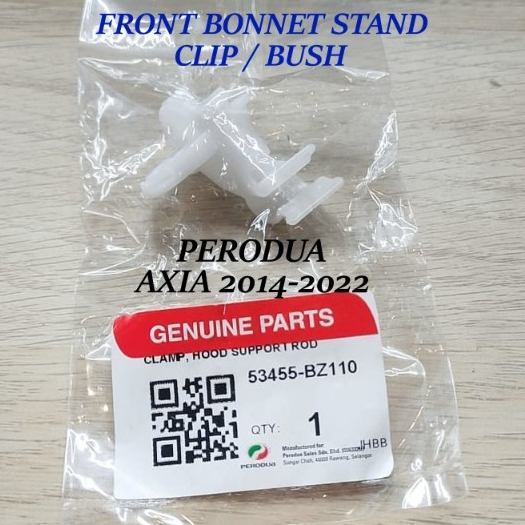 53455-BZ110 FRONT BONNET STAND HOOD CLIP BONNET STAND CLIP PERODUA AXIA ...