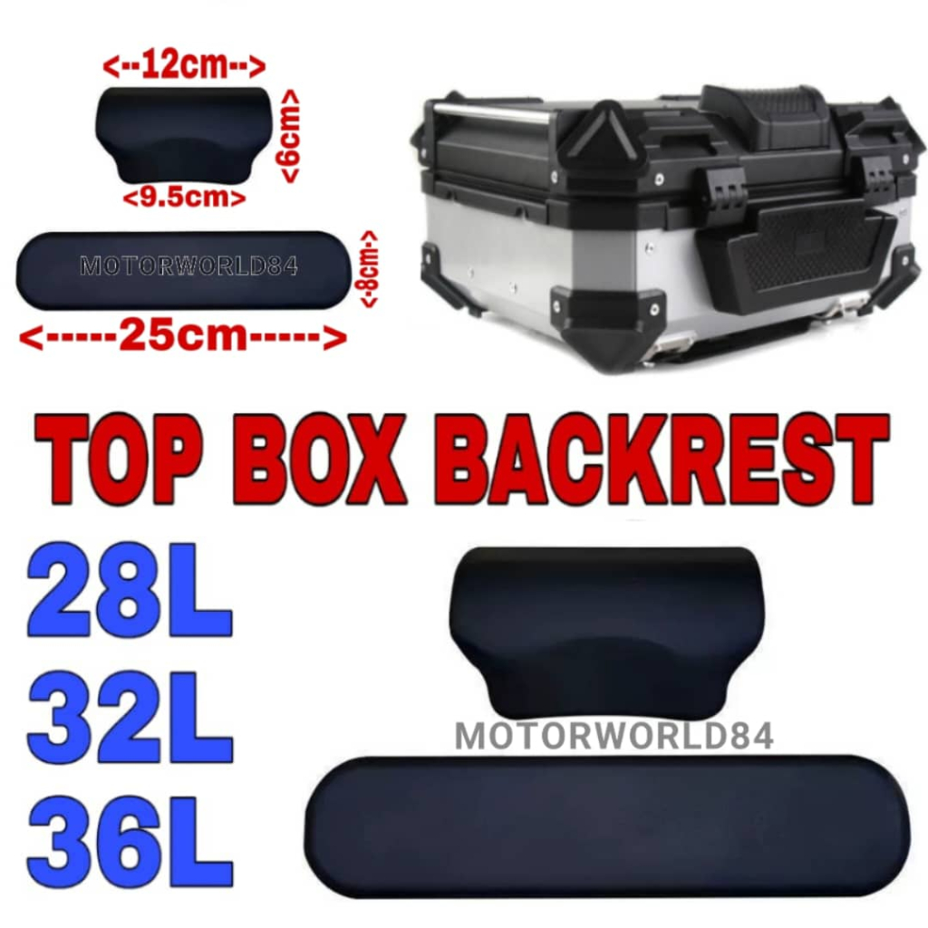 Cushion Top Box Backrest Aluminium Box Back Rest Small SELIMUT MOTOR ...