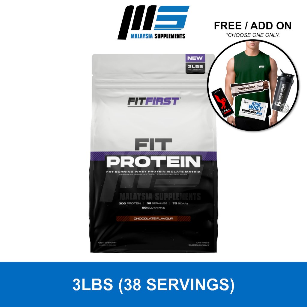 FitFirst Fit Protein (3lbs) [FREE GIFT] - HALAL Fit First Hydrolyzed ...