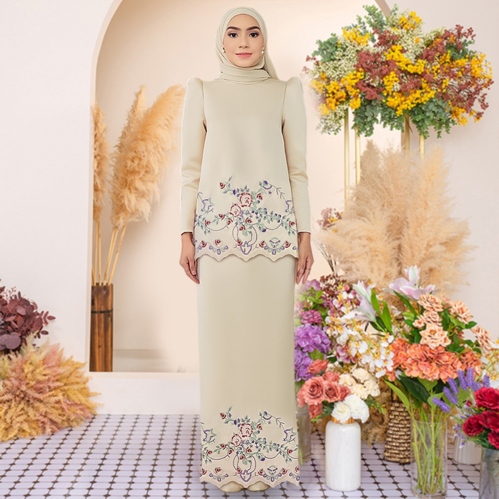 BAJU KURUNG SULAM KURUNG Baju Raya EMBROIDERY LACE SELESA Sesuai Untuk ...