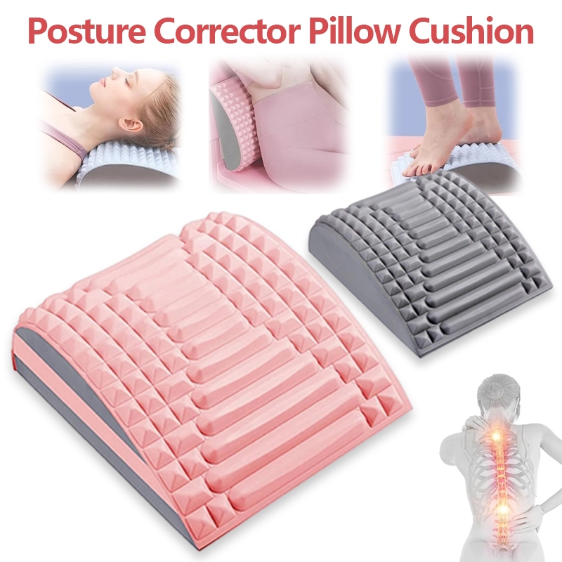EVA Foam Back Massager Stretcher Pillow Fitness Lumbar Support ...