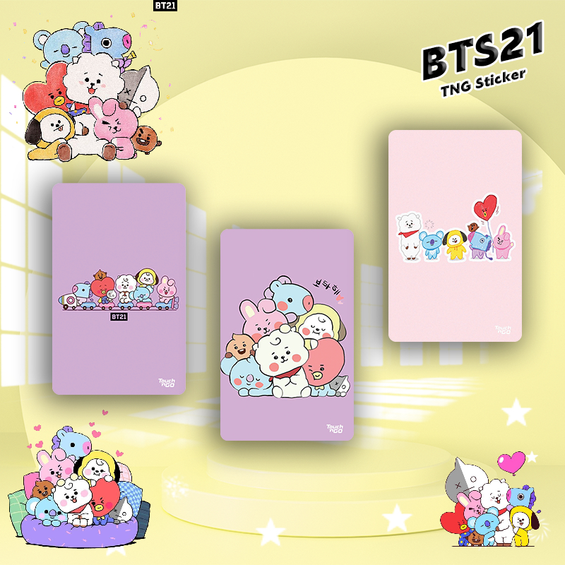 BTS 21 TNG Pelekat - Tng Touch N Go/Bank kad pelekat pelindung (Beli 4 ...