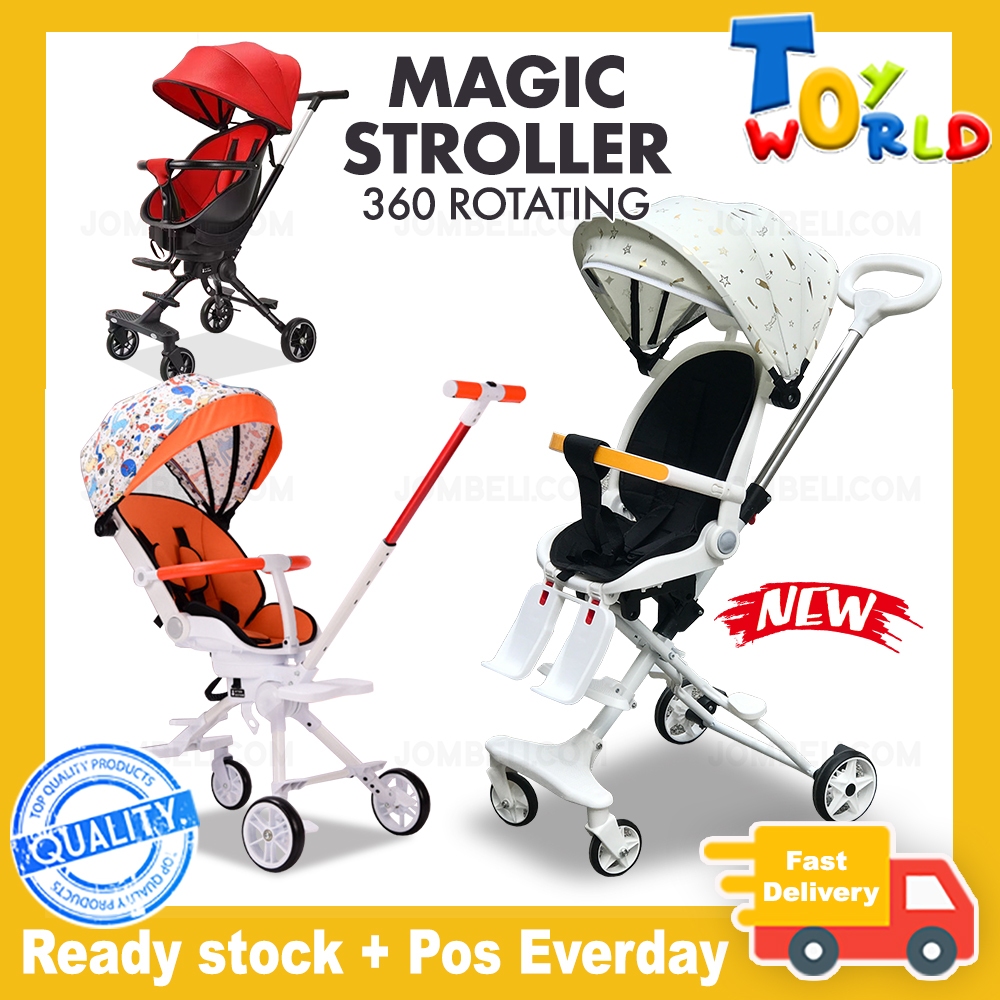 Magic Stroller 360 Rotating 2 Way Magic Strollers Budak Stroler Lipat ...