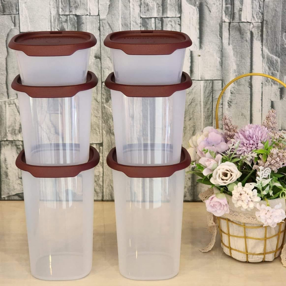 Tupperware One Touch Fresh Small Square Set (6pcs) | Shopee Malaysia