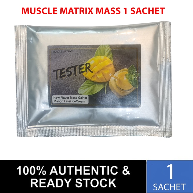 MUSCLE MATRIX MASS GAINER 1 Sachet High Quality Mass Protein, Weight ...