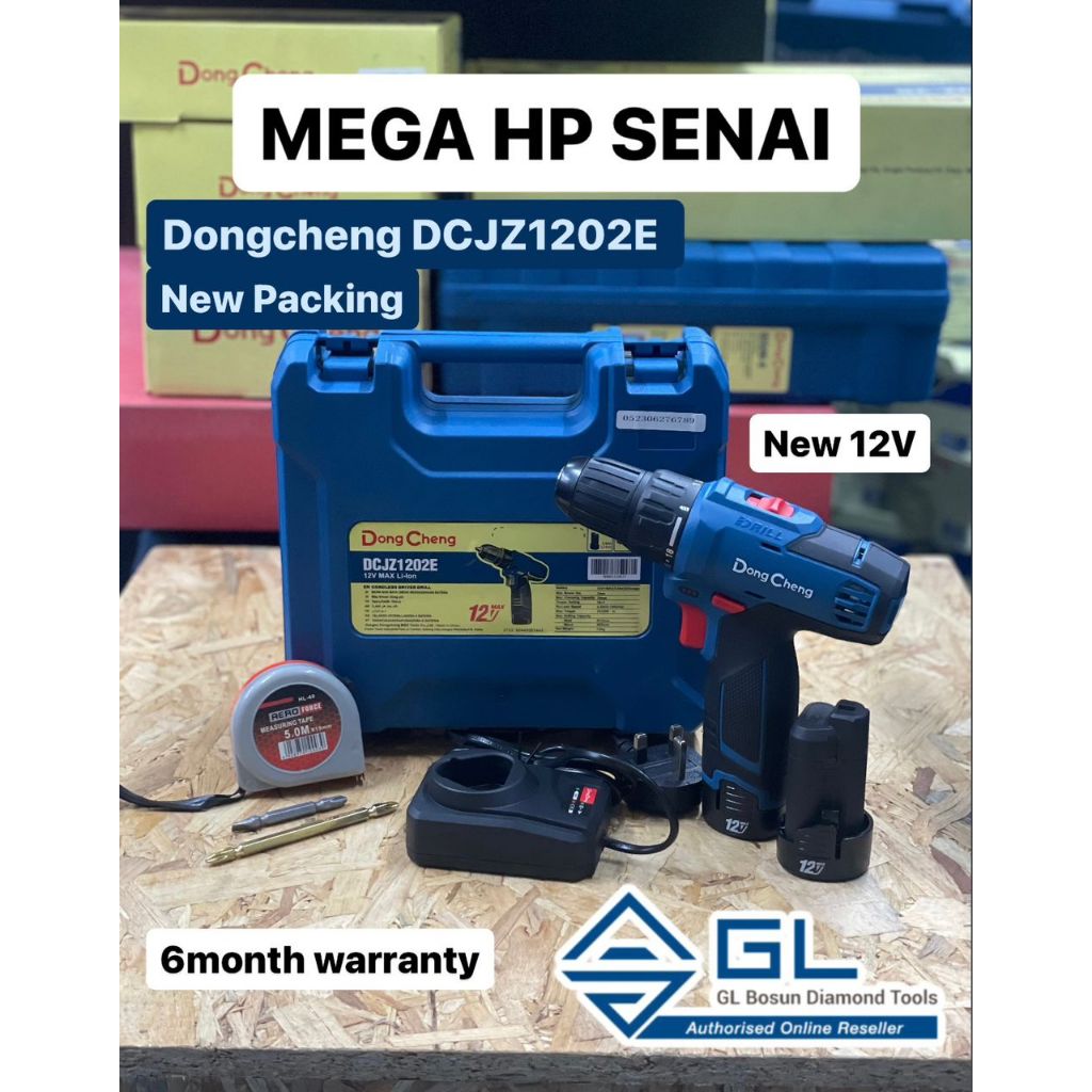 Dongcheng DCJZ1202E 12V Li-lon Cordless Driver Drill *FOC 2pcs Screw ...