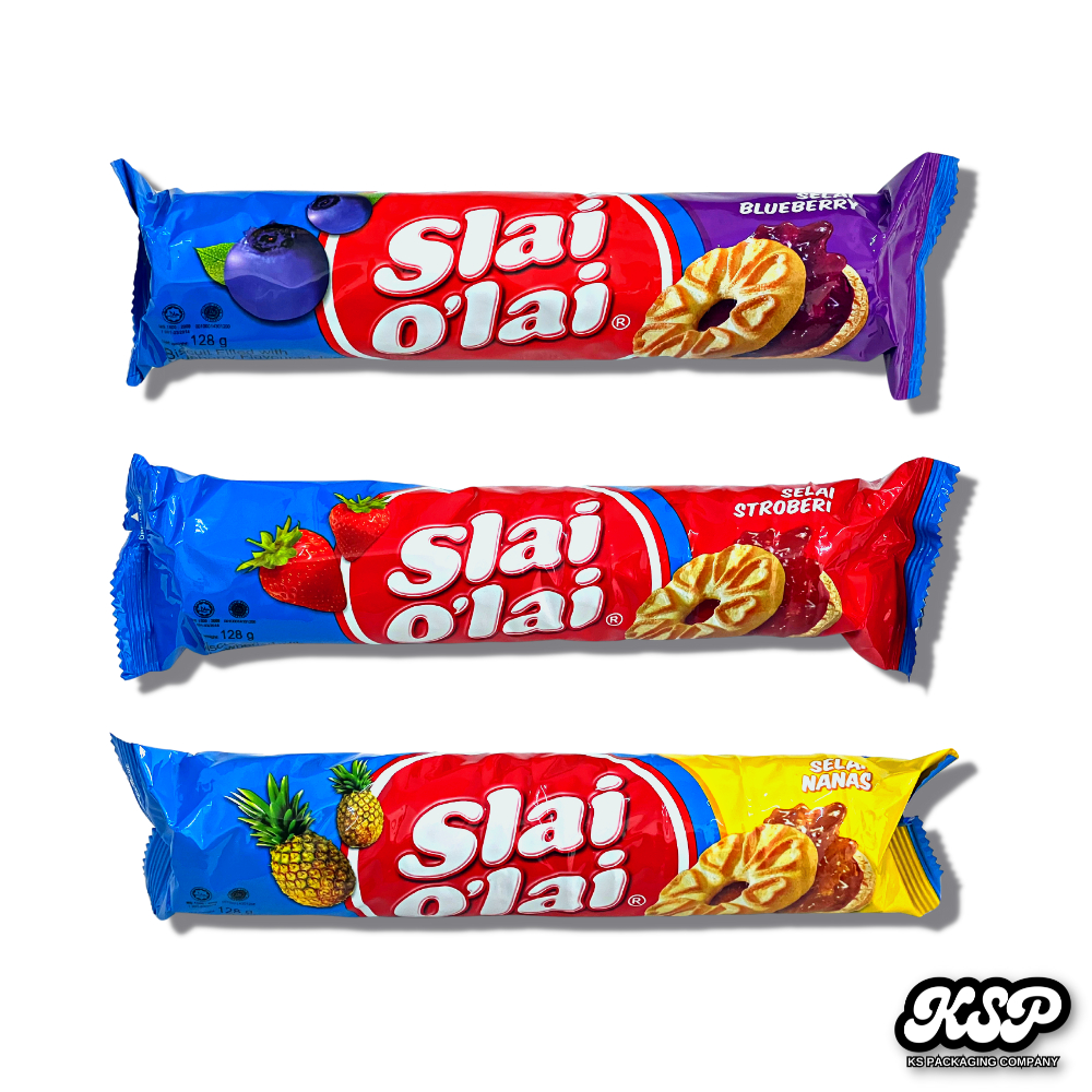 128g Mayora Slai Olai Biscuit Filled Blueberry / Strawberry / Pineapple ...