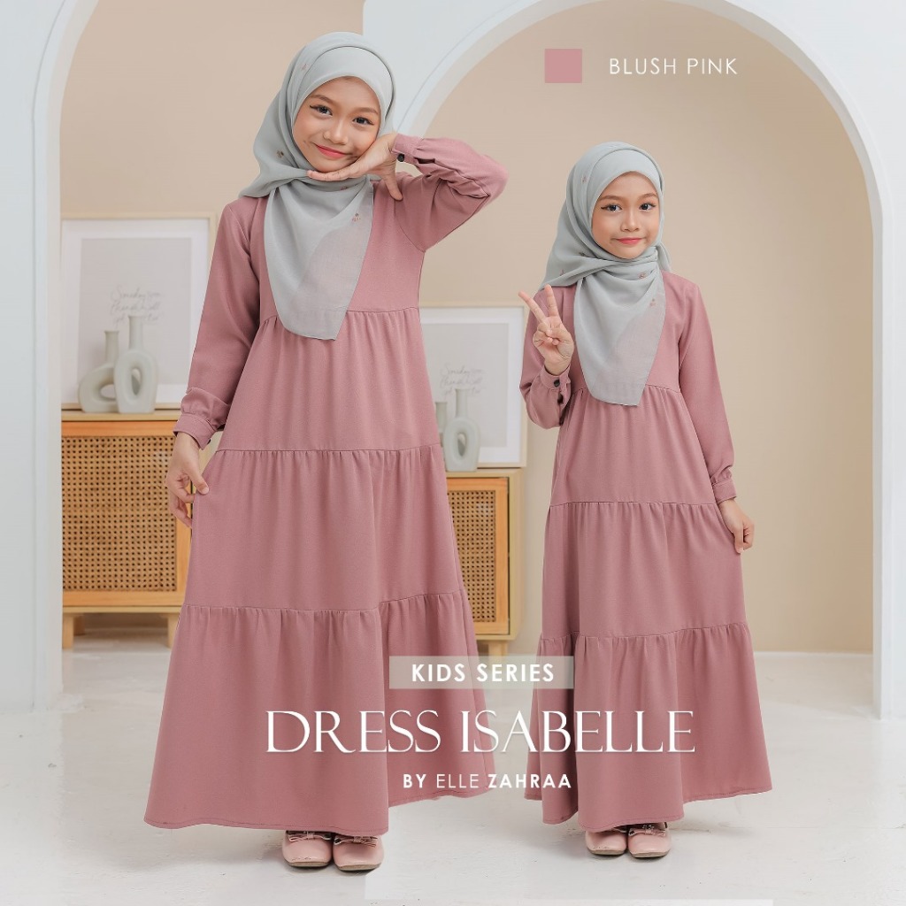 ELLE ZAHRAA | DRESS ISABELLE KIDS | NEW RELEASED DRESS KIDS | Shopee ...