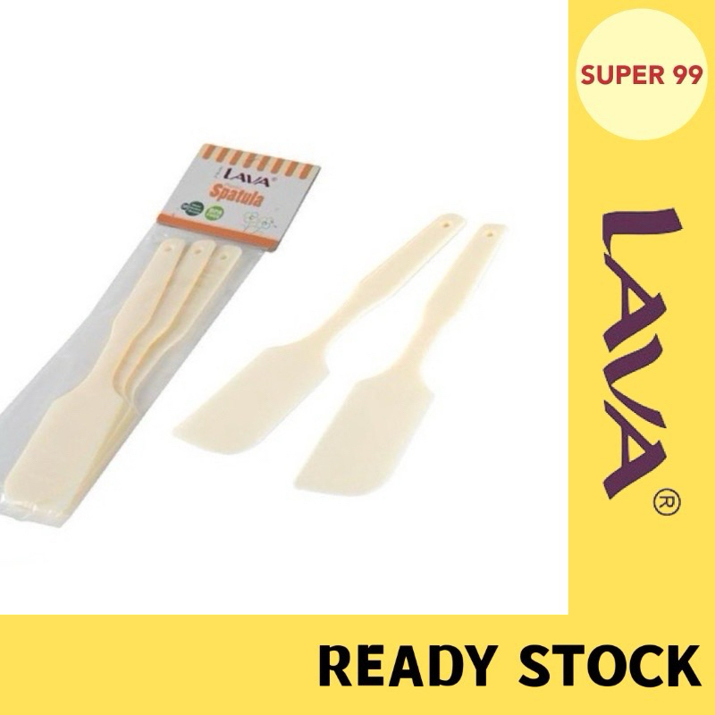 (3 PCS) LAVA Plastic Spatula / Spatula Plastik Long & Short / Baking ...
