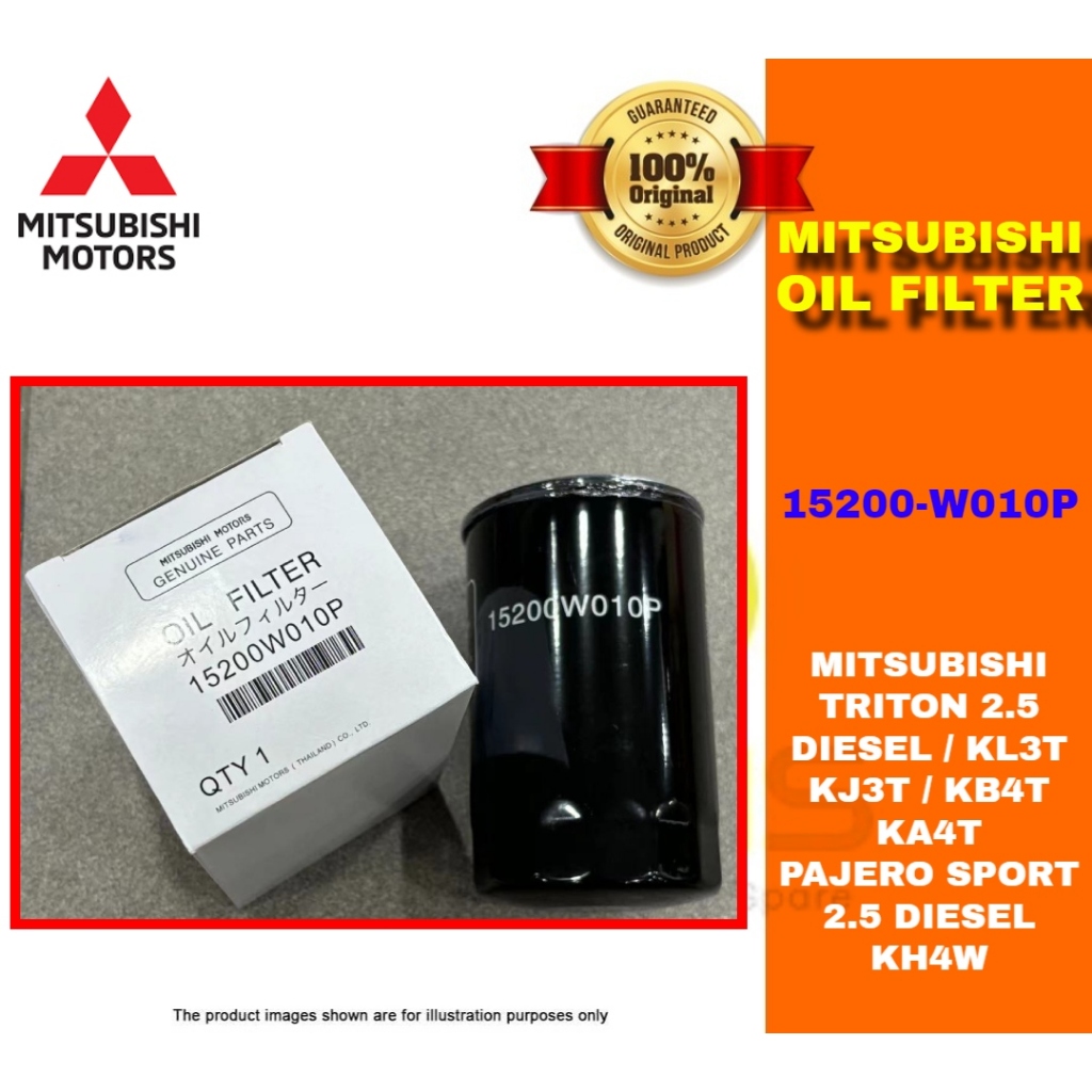 (100% Original) Mitsubishi Oil Filter - Triton 2.5 / Storm / Pajero ...
