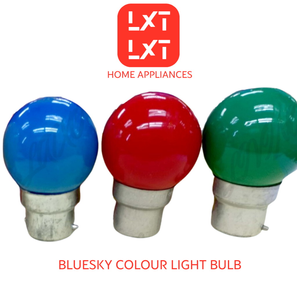 5W COLOUR BULB LAMPU RAYA B22 MENTOL LAMPU HIASAN HARI RAYA WARNA WARNI ...