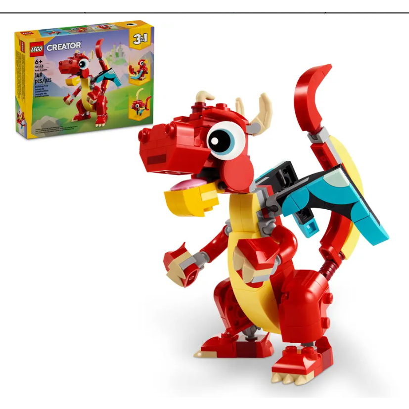 [B2G] 31145 LEGO® Creator 3in1 Red Dragon (31145) | Shopee Malaysia