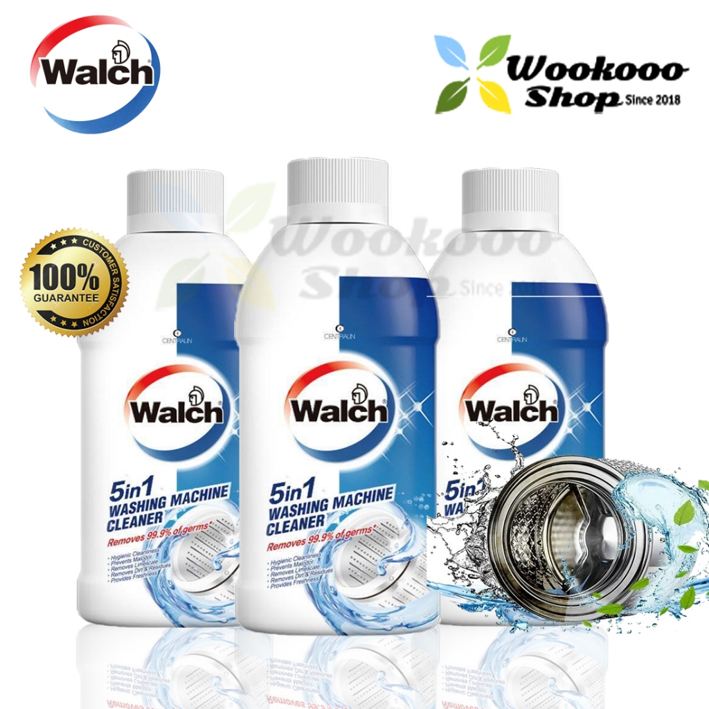 100% Original Walch 5in1 Washing Machine Cleaner 250ml ( 99.9% Kill ...