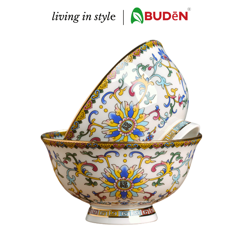 Traditional Chinese Dinner Bowl 4.5 inch Dinner Bowl Oriental Design ...