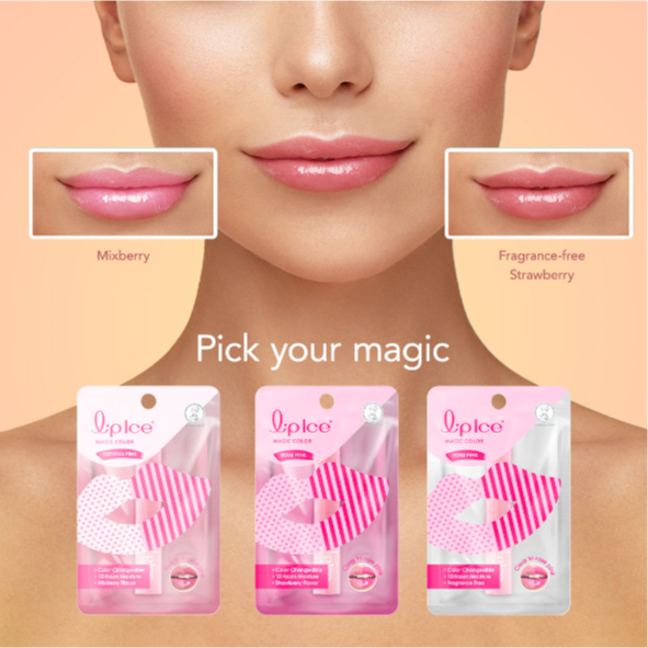 Lip Ice Magic Colour Rose/Crystal Pink | Shopee Malaysia