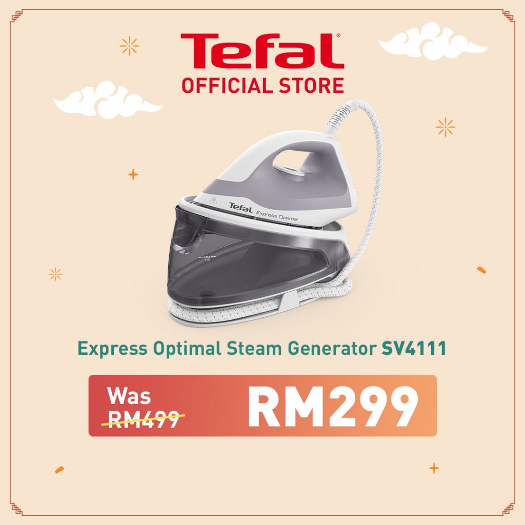Tefal Steam Station Express Optimal (SV4111) | Shopee Malaysia