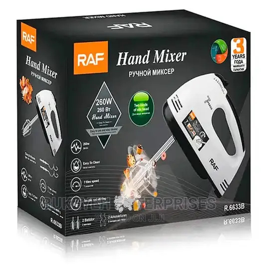 RAF Electric Hand Mixer | R.6633B in Stainless Steel Central Division ...