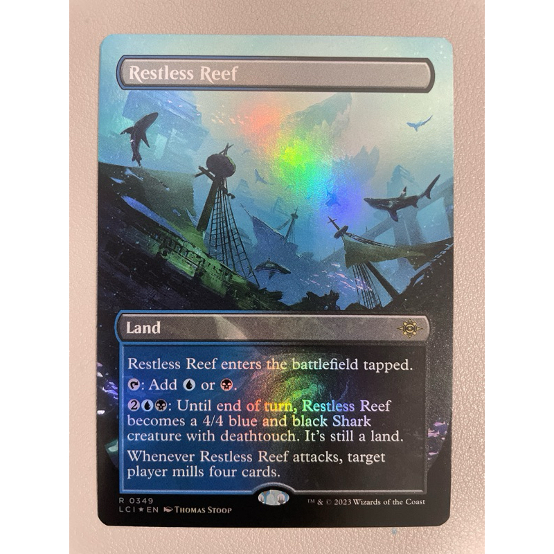 MTG:The Lost Caverns of Ixalan (LCI) R0349 - Restless Reef (Borderless ...