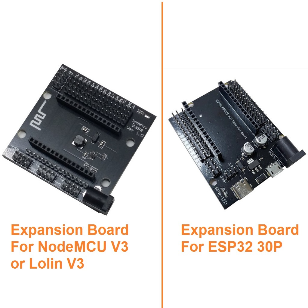 ESP32 / NodeMCU V3 (LoLin V3) IO Voltage 5V GND Pin Expansion Shield ...