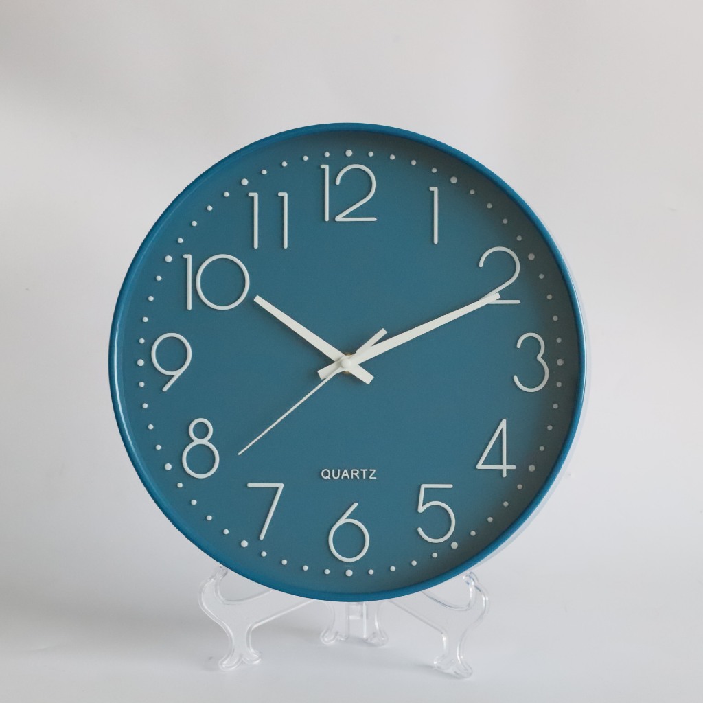 Japan Quartz Movement 30cm Modern Silent Jam Dinding Wall Clock Digital Quiet Home Office Living ...