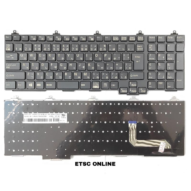Keyboard Fujitsu Lifebook A572 A574 A743/G A561 A552 A553 A572 A573 ...