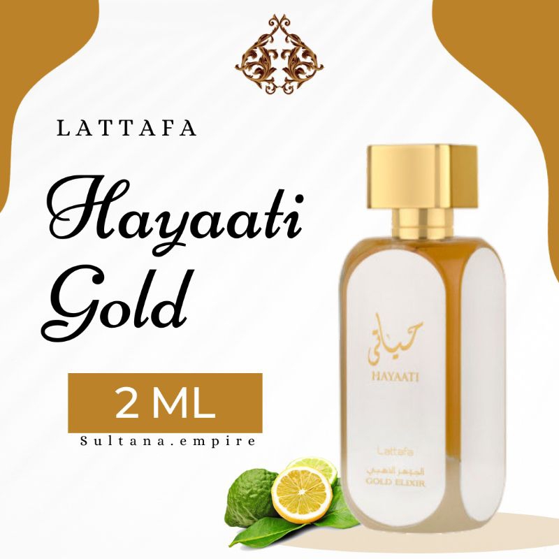 🍈 { Decant } HAYAATI GOLD ELIXIR LATTAFA DUBAI ORIGINAL 💯 EDP 2ml/ 5ml ...