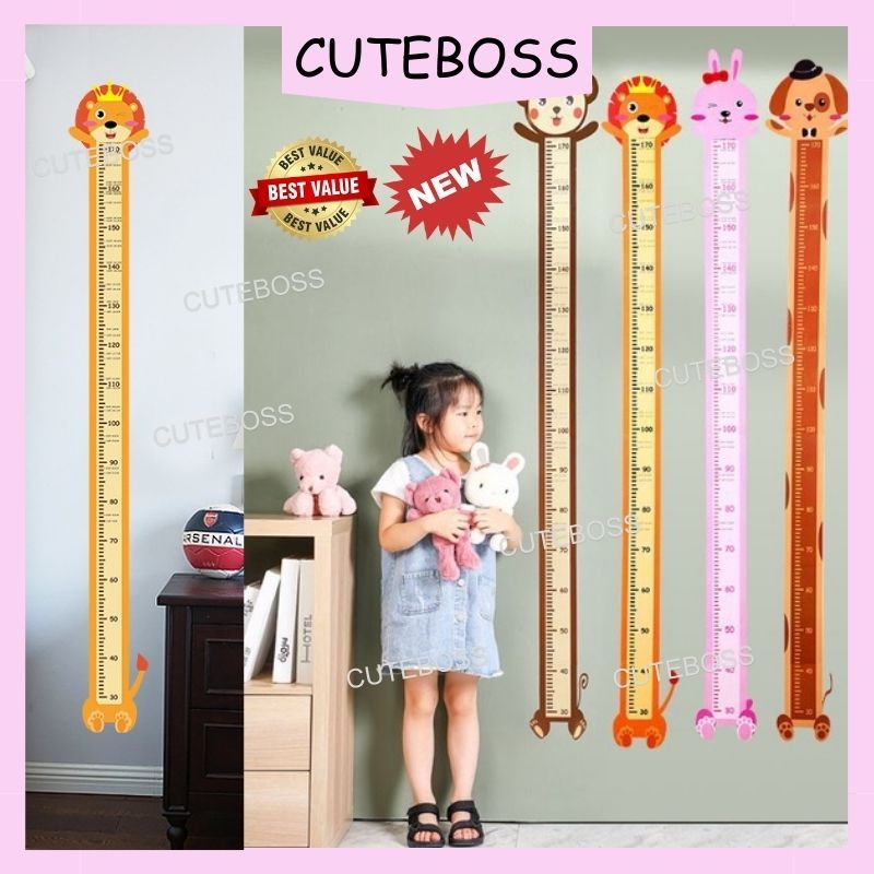 Children Cute Animals Tree Kids Height Measurement Wall Stickers Height ...