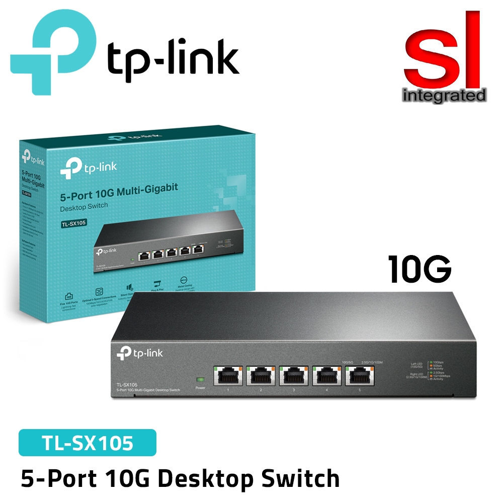 TP-link TL-SX105 5-Port 10G Desktop Unmanaged Switch | Shopee Malaysia
