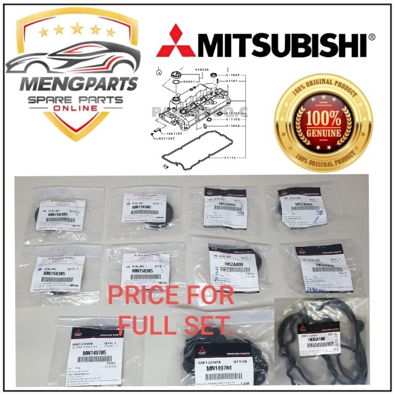 ORIGINAL MITSUBISHI TRITON 2.5 & PAJERO SPORT 2.5 * ENGINE 4D56U ...