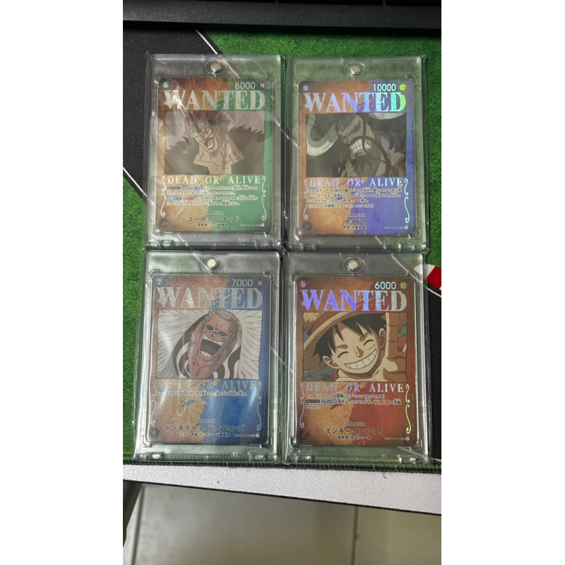 One Piece TCG OPTCG WANTED CARD LOT Luffy Kaido Doffy Kid Wanted ...