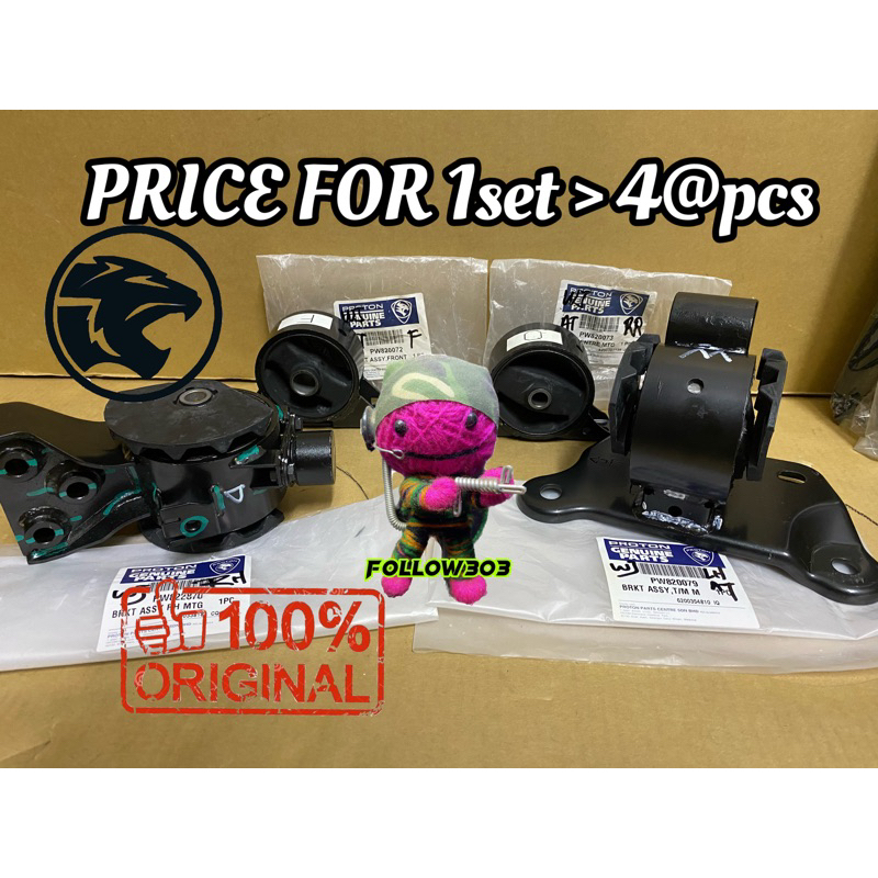 ORIGINAL PROTON WAJA 1.6 MMC AUTO/MANUAL ENGINE MOUNTING COMPLETE SET=4@pcs | Shopee Malaysia