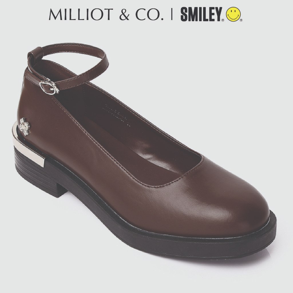 Milliot & Co Smiley A Smiling Heart Ankle-Strap Flats & Ballerina ...