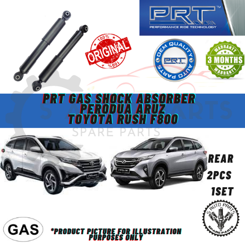 PERODUA ARUZ / TOYOTA RUSH F800 (REAR) 100% ORIGINAL BRAND PRT SHOCK ...