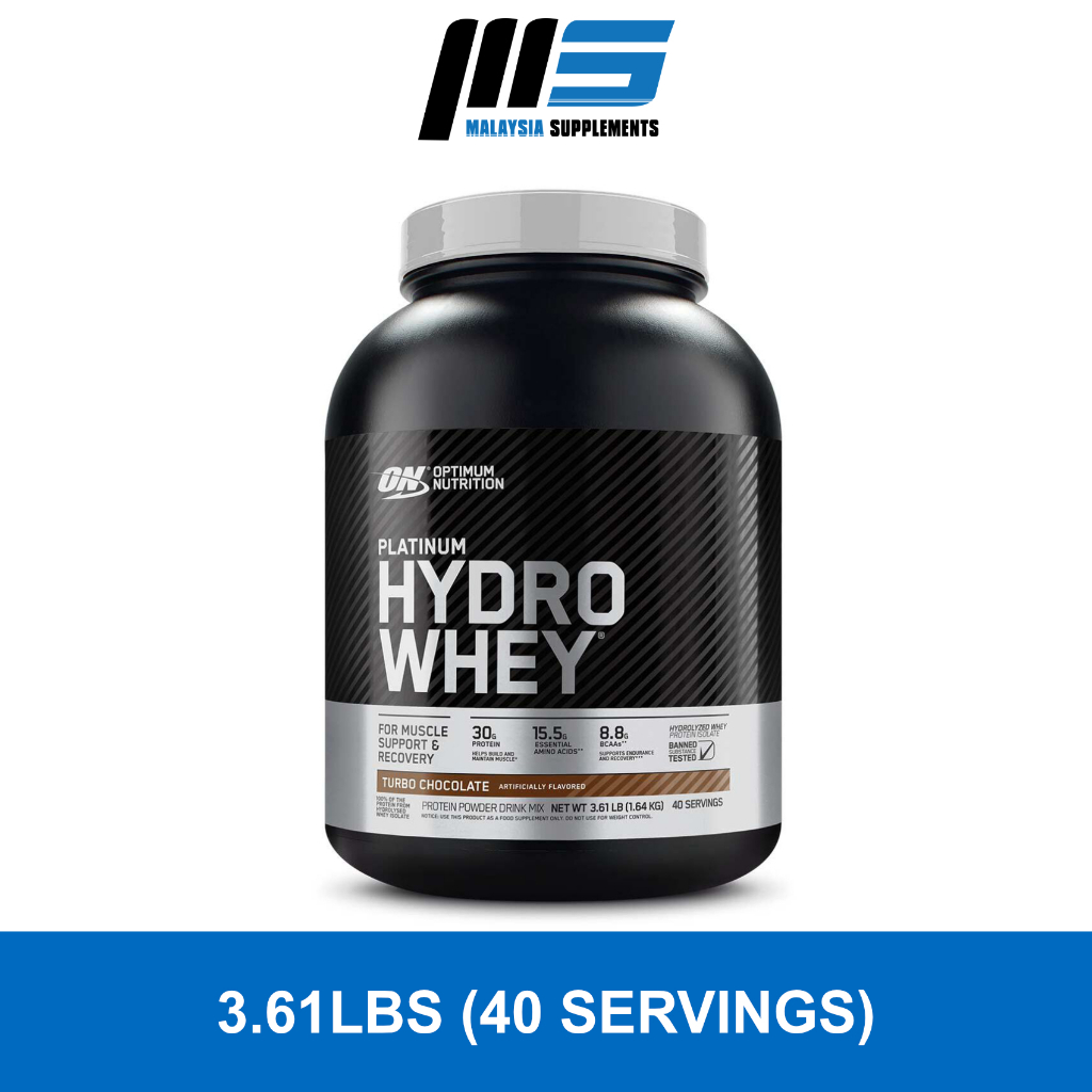 Optimum Nutrition Platinum Hydro Whey 40 Servings - Hydrolyzed Whey ...