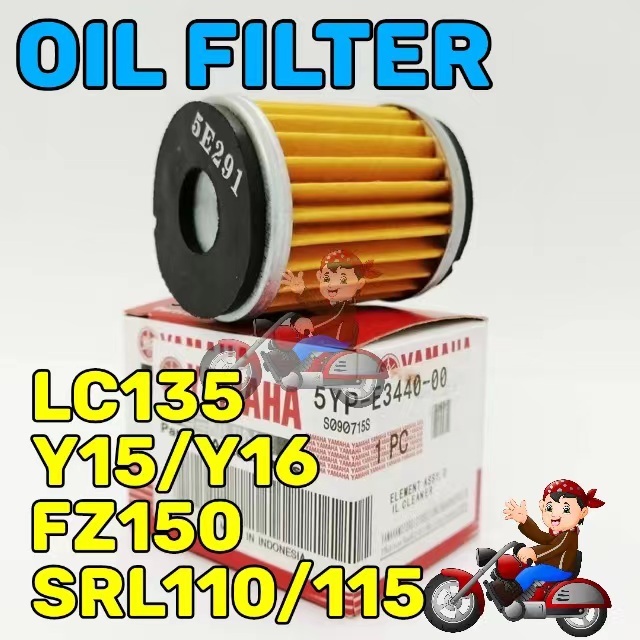 READY STOCK!!! OIL FILTER PENAPIS MINYAK HITAM LC135 Y15 Y16 LAGENDA-Z ...