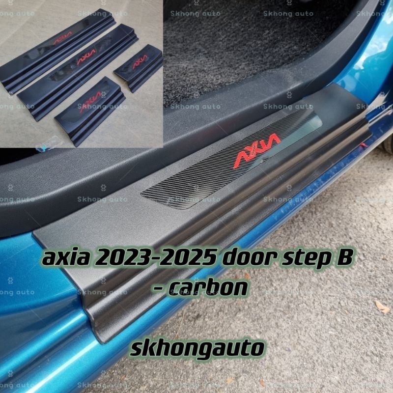 Perodua axia new 2023 accessories carbon fiber exterior decoration gear ...
