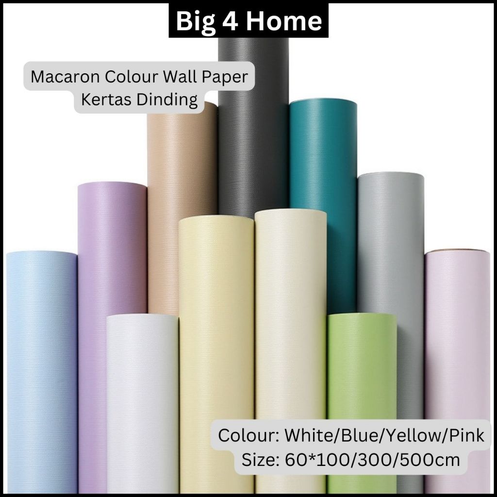 Matt Colour Wall Paper Pure Colour Wall Sticker Plain Colour Wall Paper ...