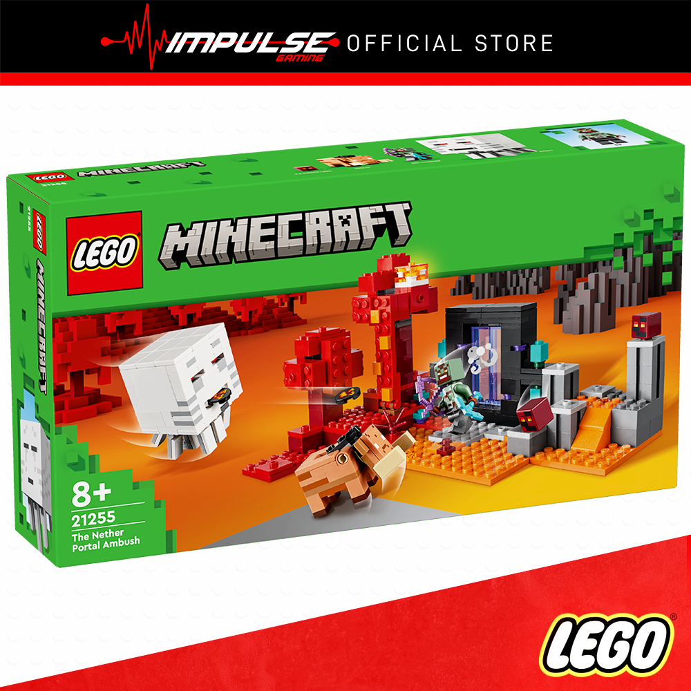 LEGO 21255 Minecraft The Nether Portal Ambush | Shopee Malaysia