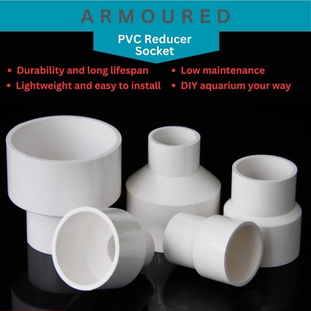 ⚠️[CHINA SIZE] PVC Reducer Socket Connector Fitting DIY Aquarium for ...