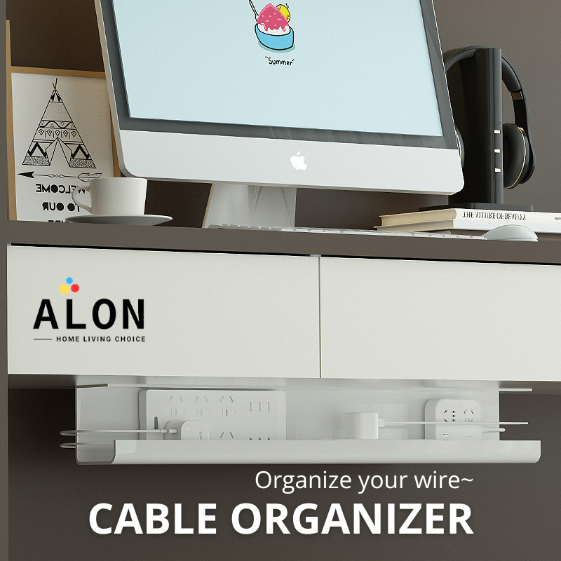 ALON Cable Management Under Desk Cable Organizer Wire Organizer Tray ...