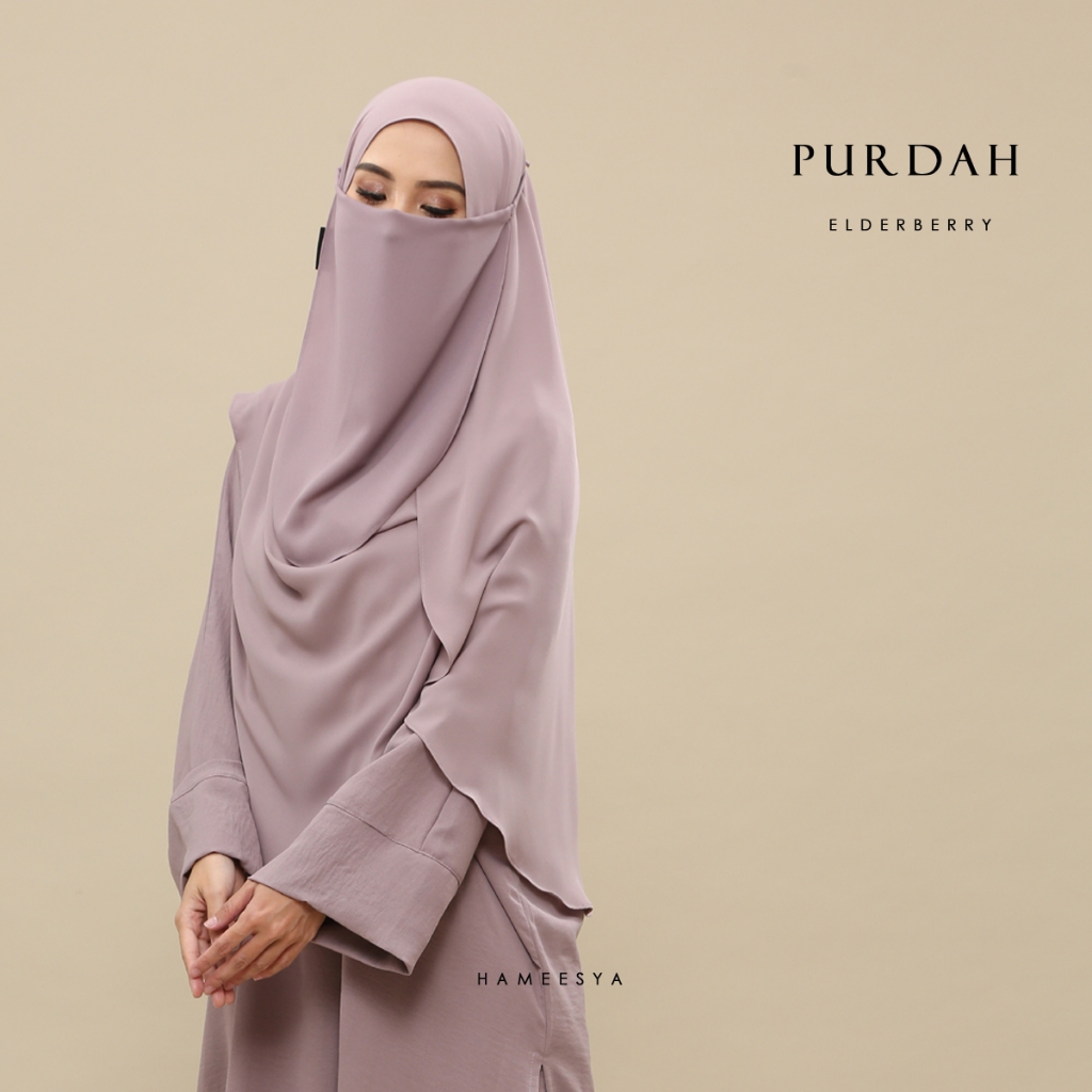 Purdah Sahaja Purdah Chiffon matching with Bshawl & Aisyaa Purdah Dua ...