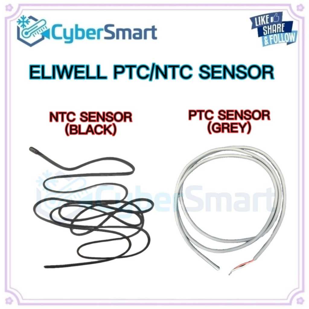 ELIWELL PTC(GREY)/NTC(BLACK) SENSOR | Shopee Malaysia