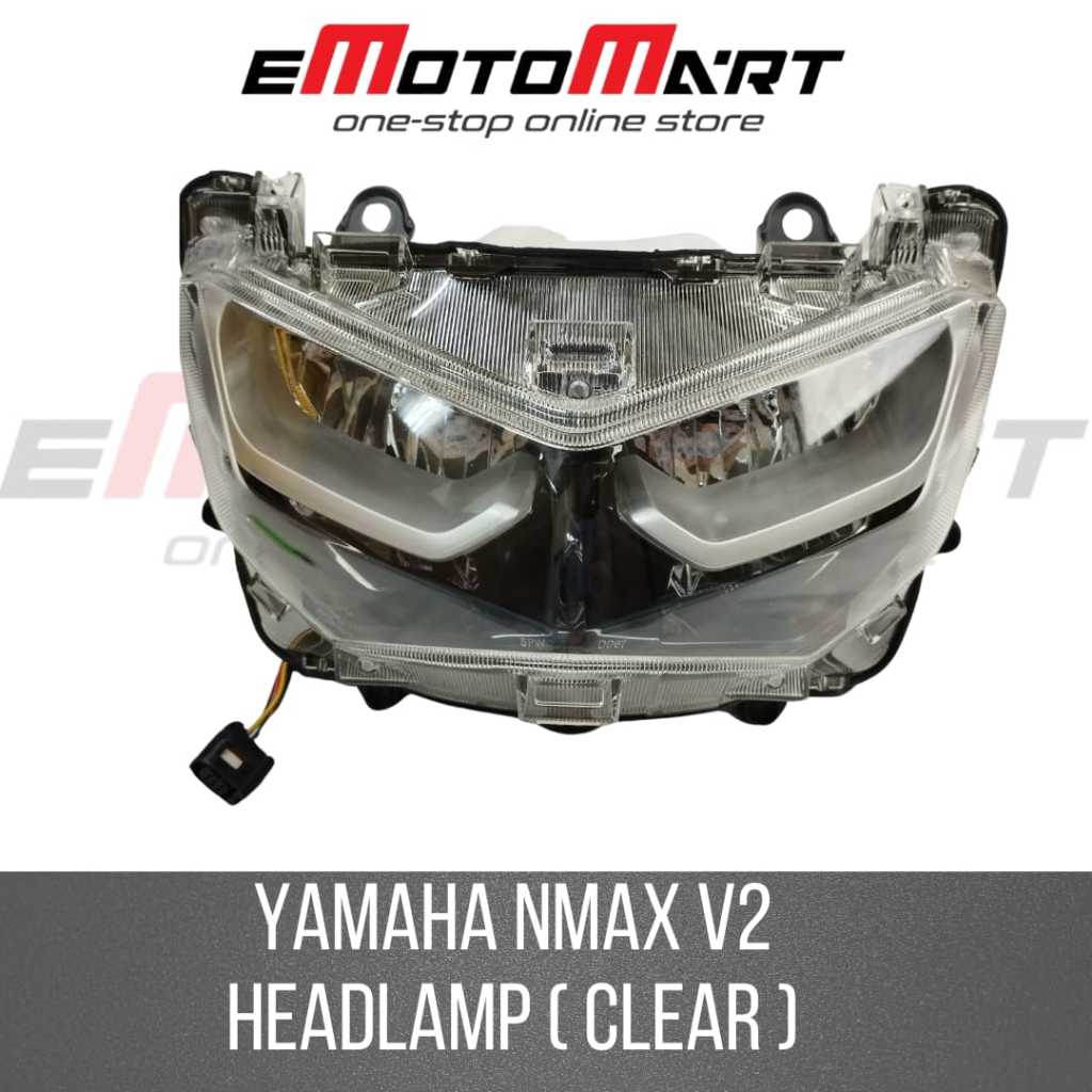 YAMAHA NMAX V2 HEAD LAMP [CLEAR] #READY TOCK | Shopee Malaysia